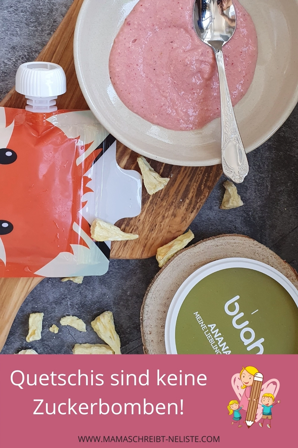 Ungesunde Quetschis aus dem Kinderregal? Ich mach es einfach selbst mit ...